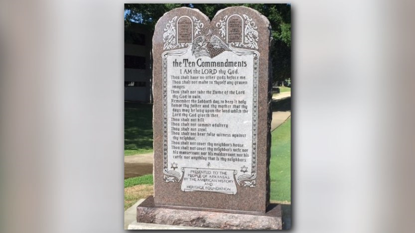 Ten Commandments monument installed at Arkansas Capitol | thv11.com