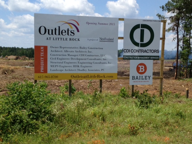 Construction on Outlets at Little Rock coming along | thv11.com