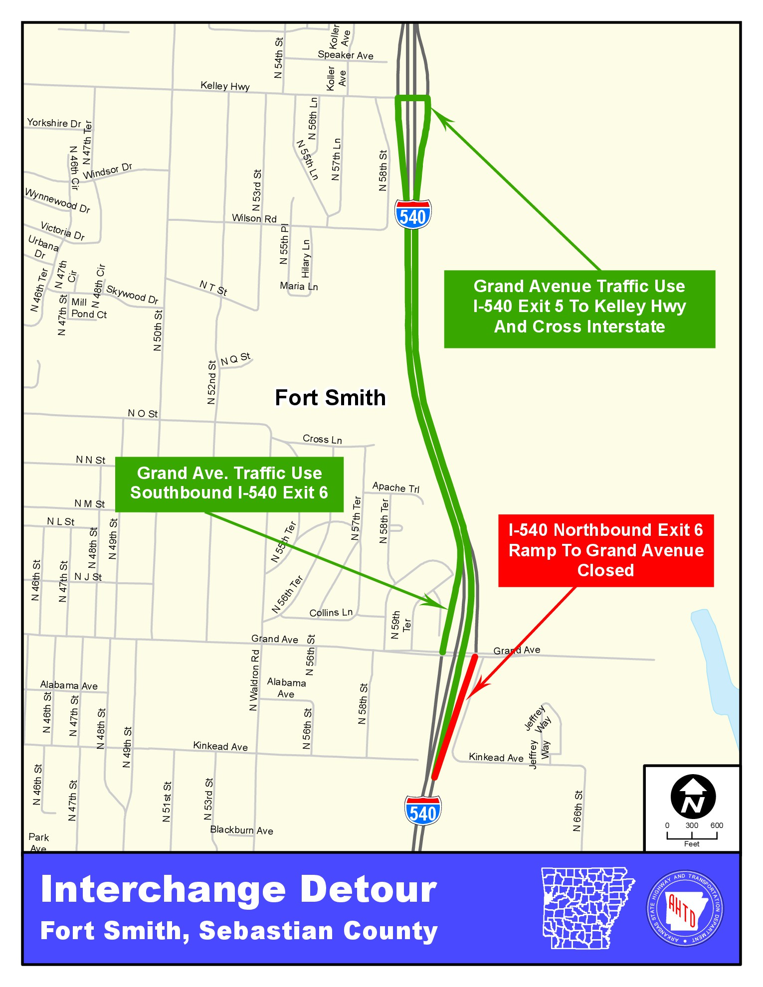Work on I-540 requires overnight lane closure on July 24-25 | thv11.com