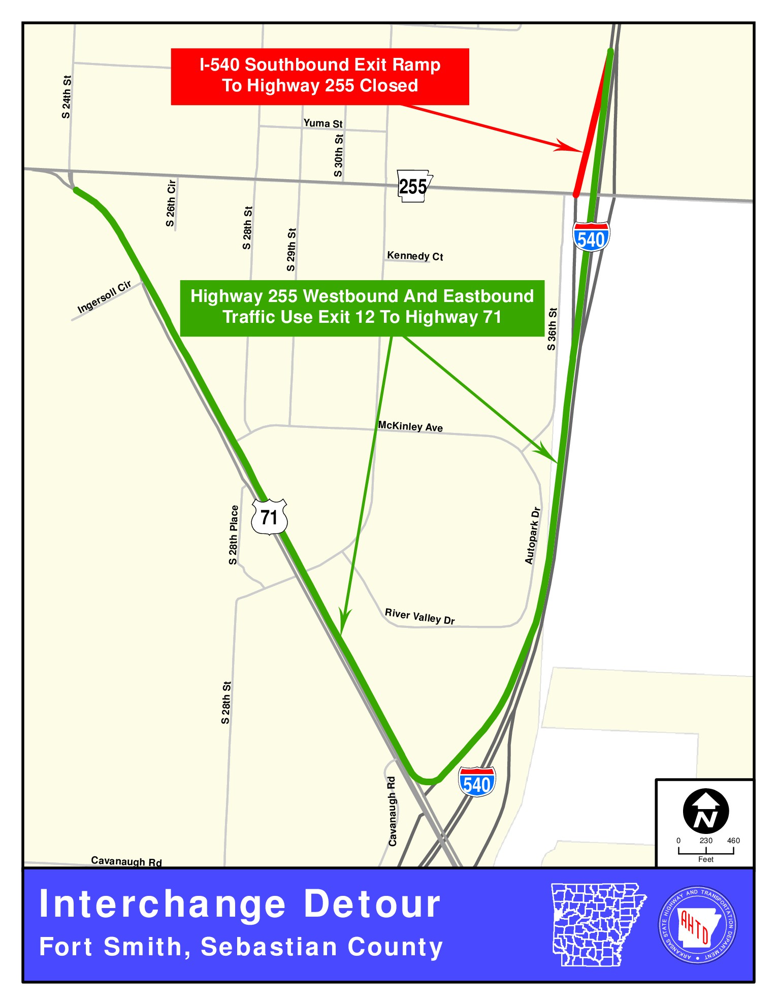 Work on I-540 requires overnight lane closure on July 24-25 | thv11.com
