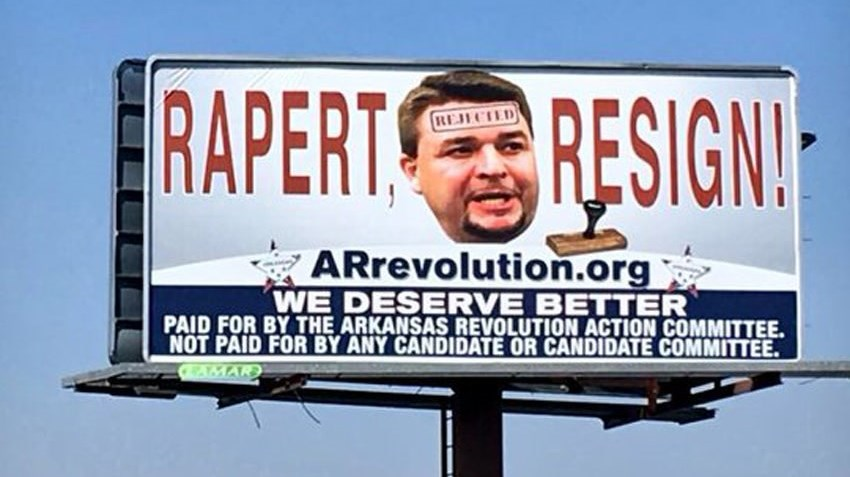 Sen. Rapert accuses group behind 'defamatory' resignation billboard of ...